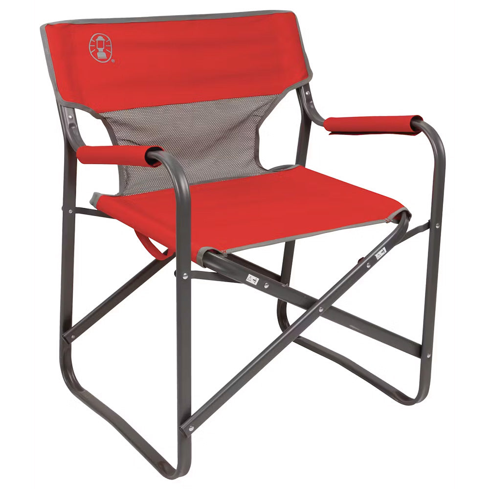 Coleman Outpost Breeze Deck Chair - Red [2000019421] – Master Overland
